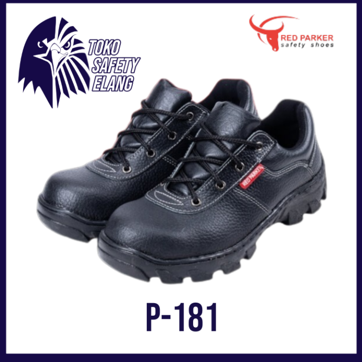 Sepatu Kerja Safety Pendek Tali P181 Red Parker Original | Lazada Indonesia