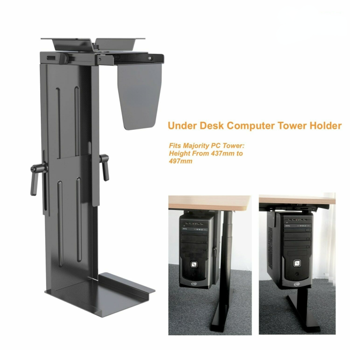 Computer Tower Holder Stand,Under Desk PC Mount bracket PC Tower holder ...
