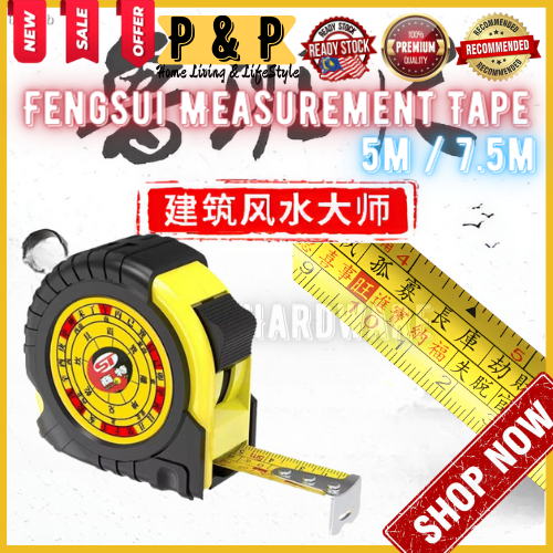 FengSui Measurement Tape Huat Huat Tape Feng Shui Power Tape Measuring ...
