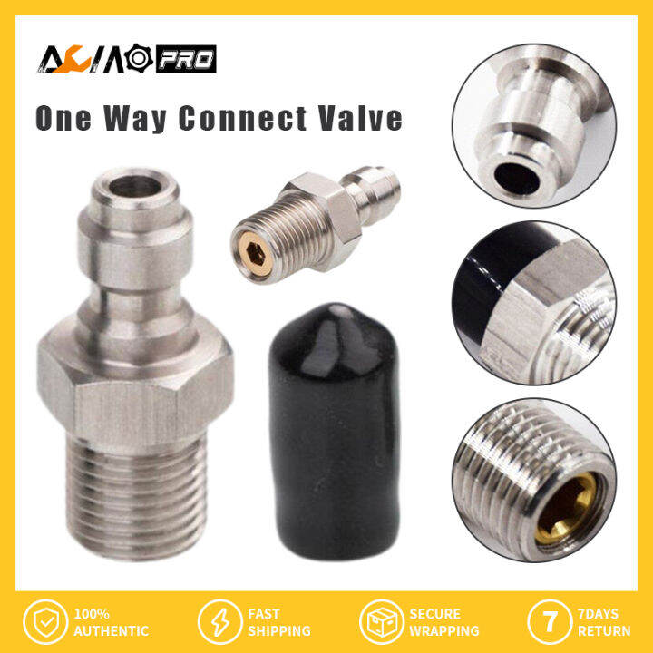 AumoPro 1PC 8mm Male Thread Quick Connect Valve PCP Filling with Valve ...
