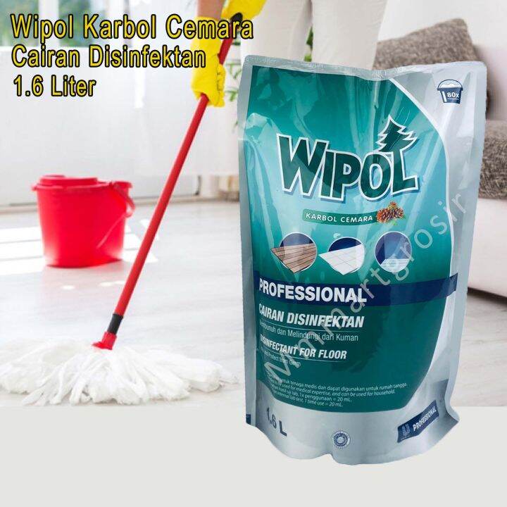 Wipol / Karbol Cemara / Cairan Disinfektan / 1.6 Liter | Lazada Indonesia
