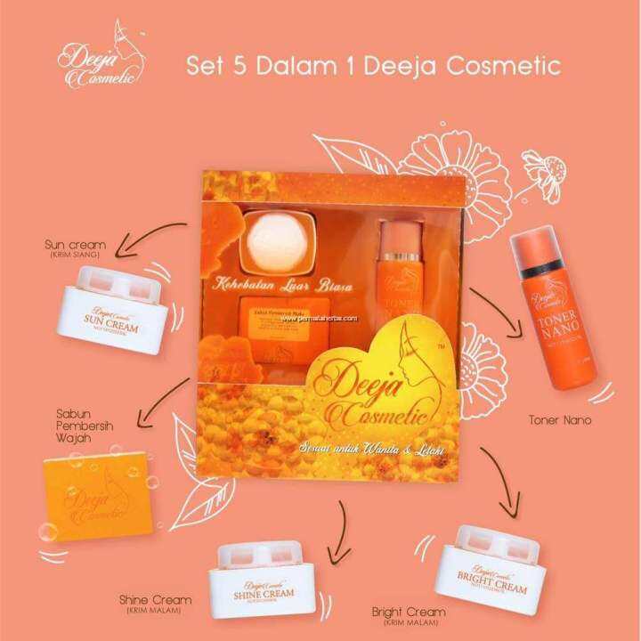 DEEJA COSMETIC SKINCARE SET 5 IN 1 ORIGINAL HQ | Lazada