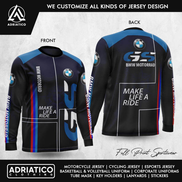 Adriatico Clothing "BMW Motorrad GS 006" Fan-made Motorcycle Riding Jersey | MOTOR BRAND | Lazada PH