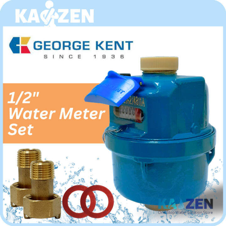 George Kent 1/2" Meter Set Coupling GKM Water Meter PSM Brass Water ...