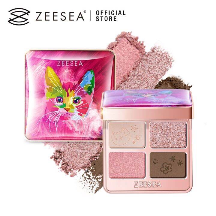 Bảng phấn mắt ZEESEA màu sắc tự nhiên mềm mịn chống nước mồ hôi 3.5g | Lazada.vn