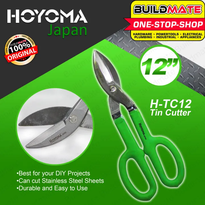 HOYOMA JAPAN Tin Snip Cutter Scissor 12" H-TC12 •BUILDMATE• HYMHT ...
