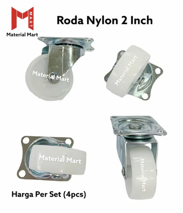 Roda Caster 2 Inch | Roda Lemari Etalase 2” | Roda Troli | Roda Kastor ...