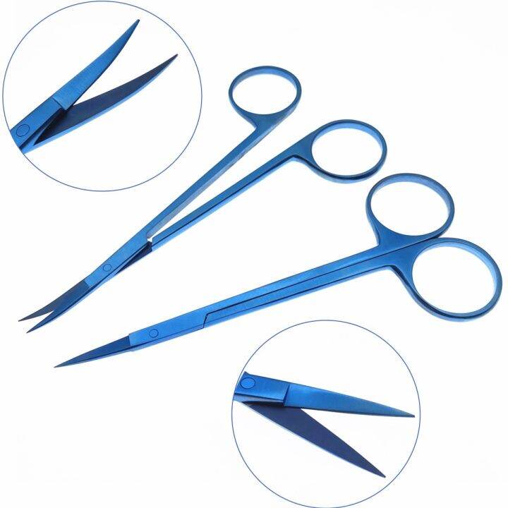 Titanium Iris Scissors Cut Tissue Scissors Ophthalmic Instrument Double ...