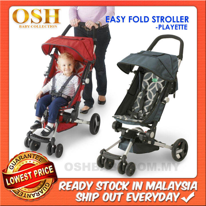 OSH Compact and Lightweight Easy Fold Stroller - Playette | Lazada