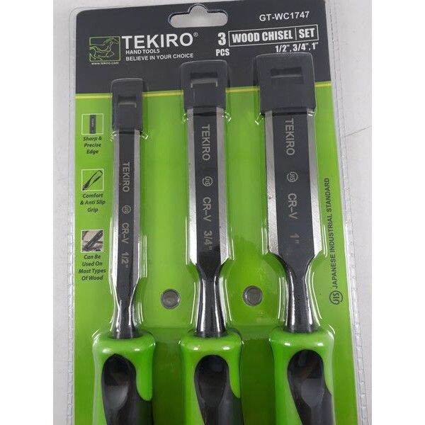 Tekiro WOOD CHISEL SET 3 PCS TEKIRO PAHAT KAYU SET 3 PC GT-WC1747 ...