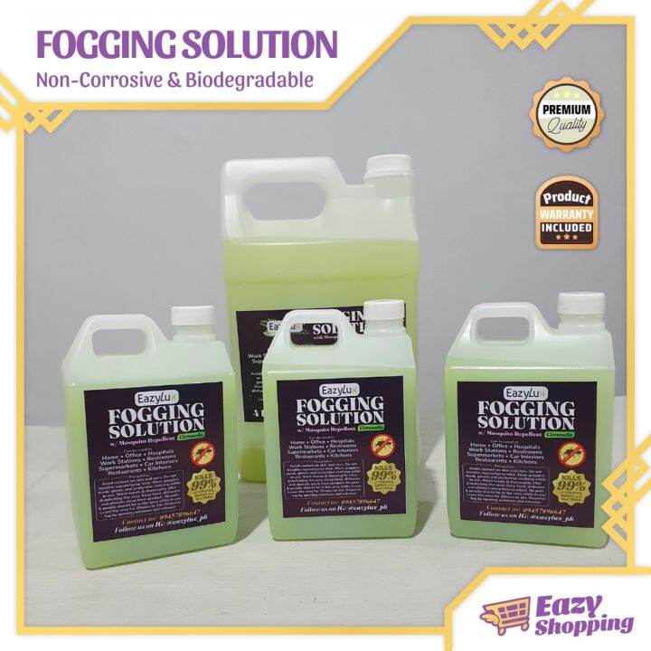 Decontamination EazyLux 1-4 Liter Fogging Solution w Mosquito Repellant ...