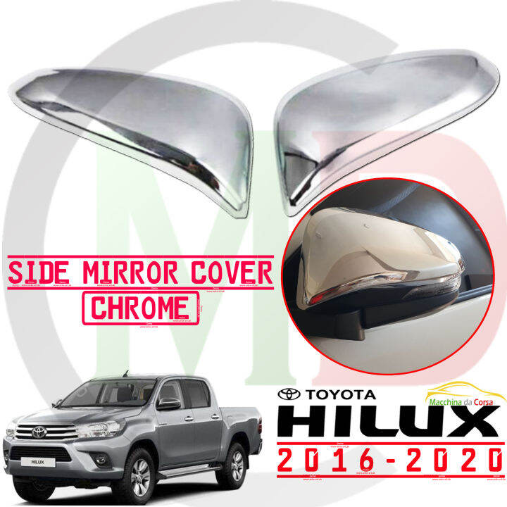 Toyota Hilux 2016-2020 Side Mirror Cover (Chrome) | Lazada PH