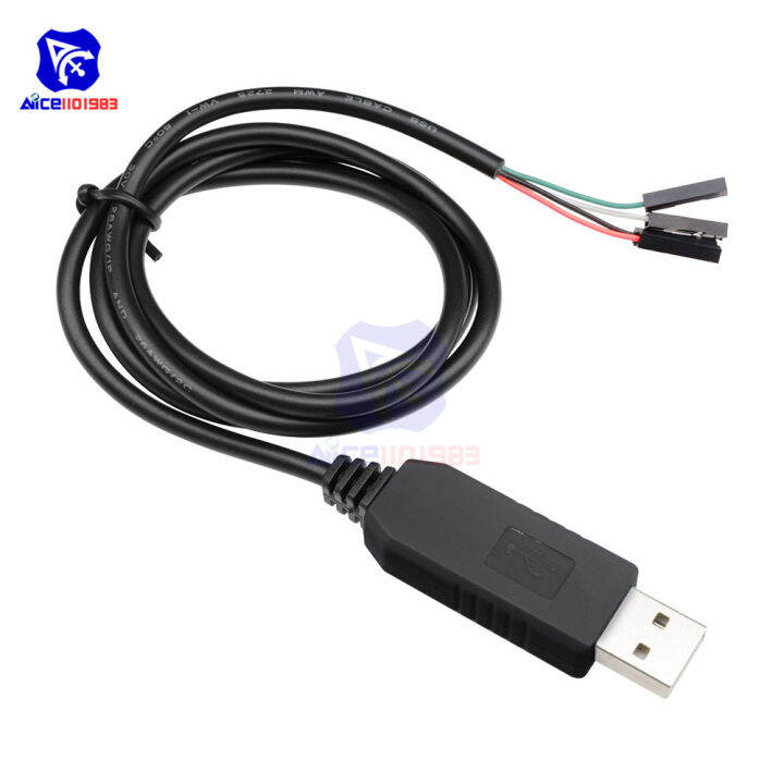 diymore PL2303 PL2303HX USB To TTL UART Cable Module 4 Pin RS232 ...