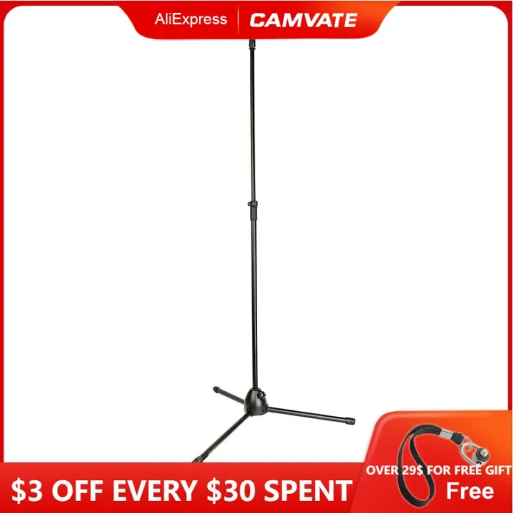 TVC-MALL XLY-102 Microphone Stand Tripod Telescopic Height 140cm Mic ...
