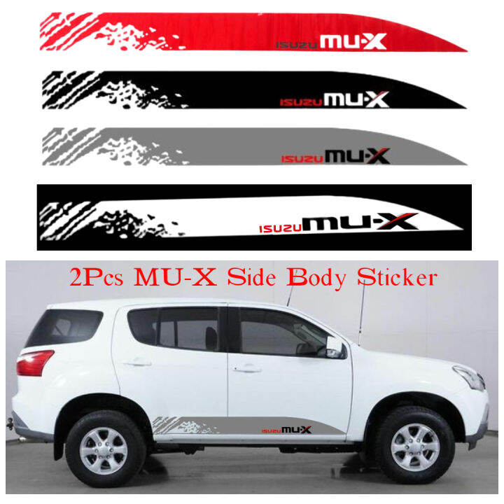 OAPC Pcs ISUZU MU-X Car Body Side Sticker Truck Decal Vinyl Flame ...
