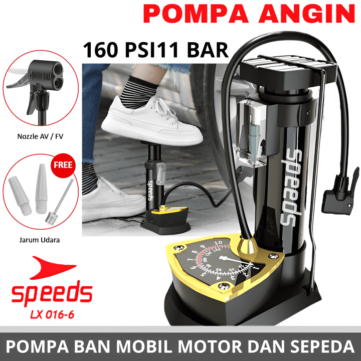 Pompa Ban SPEEDS - pompa injak ban motor - pompa angin speeds - pompa ...