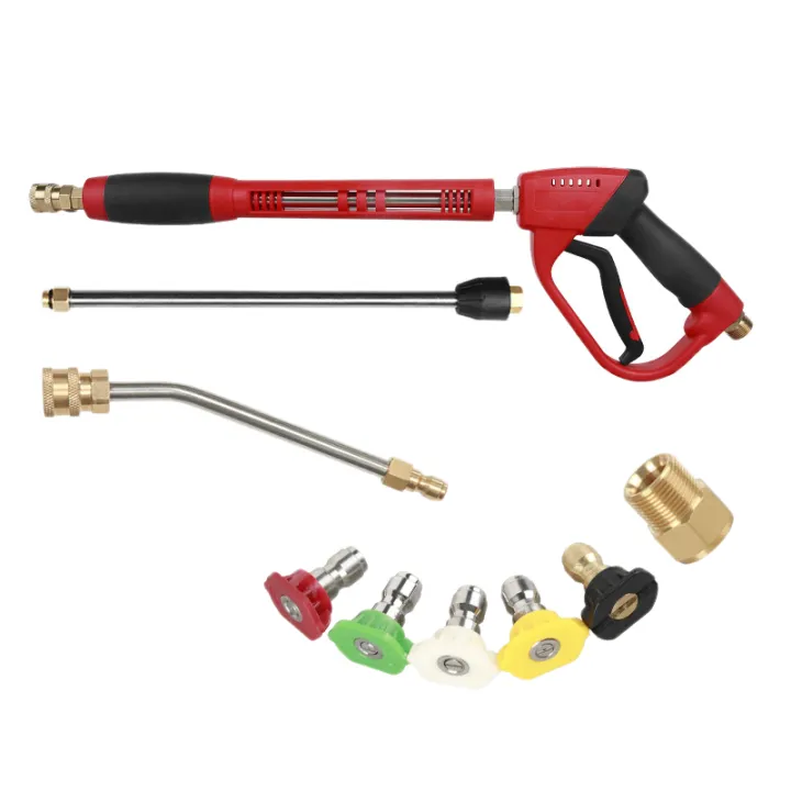 High Pressure Washer Tool Set with 1/4 Quick Connector Wand Extension 5 ...