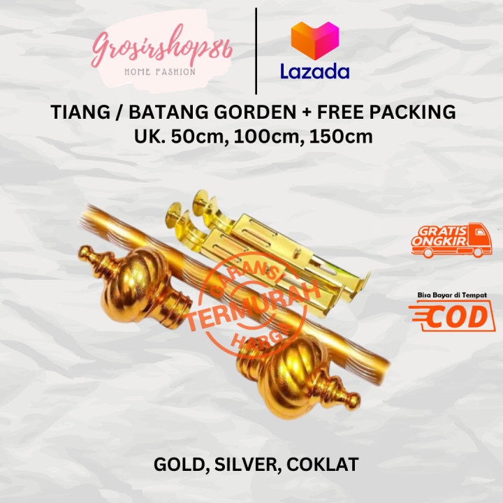 COD FULLSET BATANG GORDEN TIANG GORDENG BESI HORDENG UKURAN 50 CM - 0.5 ...