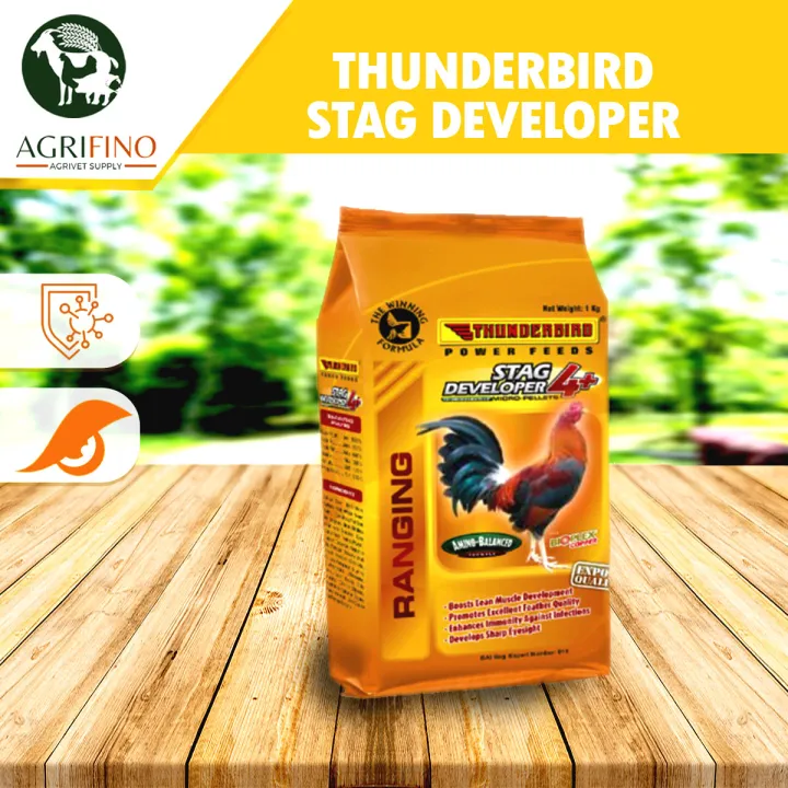 Thunder Bird Stag Developer 4+ Chicken Gamefowl Booster 1 Kilo 1 Sack ...