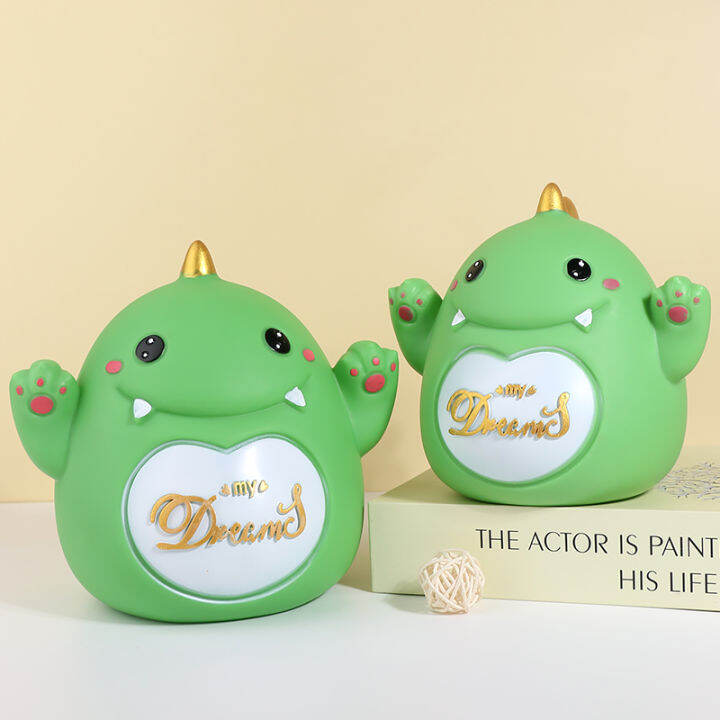 Rex TT Dinosaur white model cartoon cute DIY doodle piggy bank ornament ...