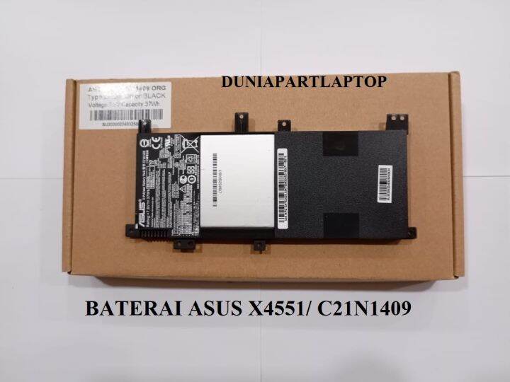 ORIGINAL BATERAI LAPTOP ASUS A455L X455L (C21N1409) | Lazada Indonesia