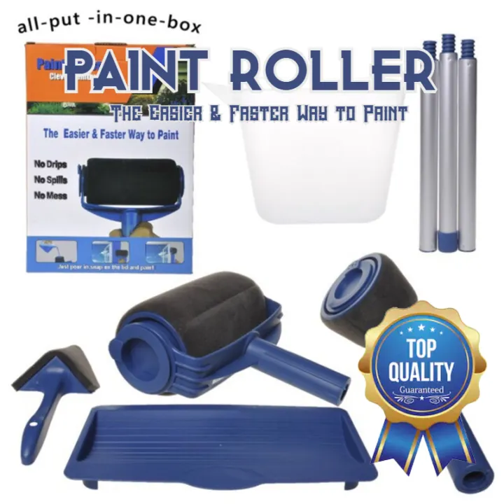 Paint Roller Set with Sticks Paint Roller Pro Transform Your Room in ...