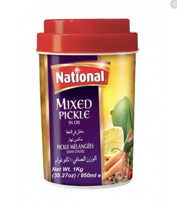 National Pakistani Mixed Pickle in Oil 1kg Acar Buah Campuran | Lazada