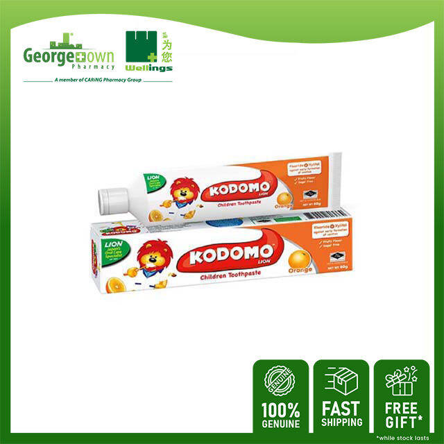 KODOMO LION CHILDREN TOOTHPASTE ORANGE 80G | Lazada