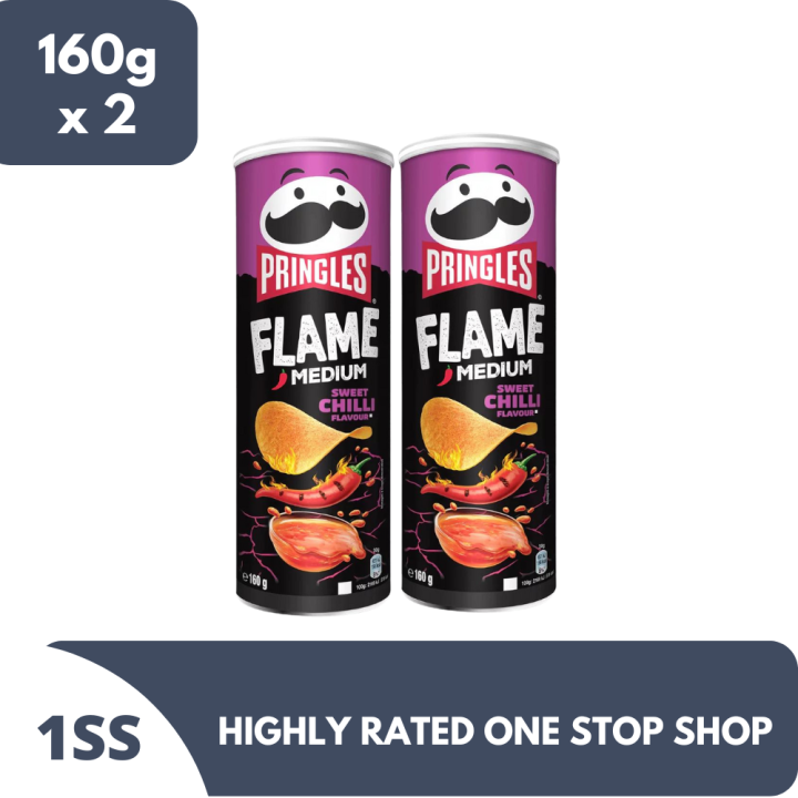 Pringles Flame Medium Sweet Chili Flavor 160g x 2 | Lazada PH