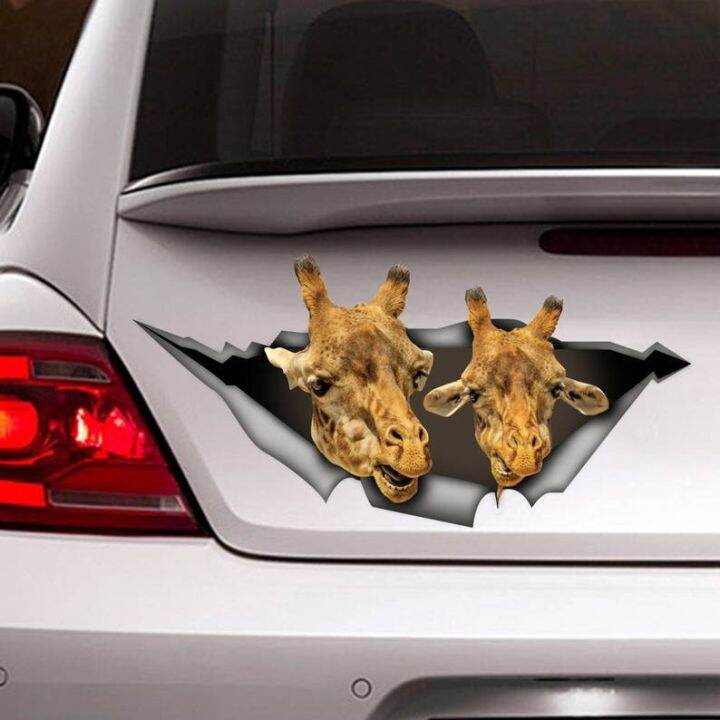 Giraffe car decal 3d decal car decoration animal decal Giraffe sticker ...