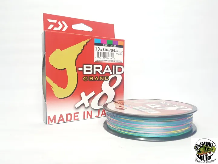DAIWA J-BRAID® x8 GRAND BRAIDED LINE MULTI-COLOR | Lazada PH