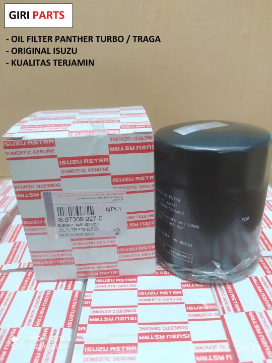 Filter Oli (Oil Filter) Isuzu Panther Turbo dan Isuzu Traga | Lazada ...