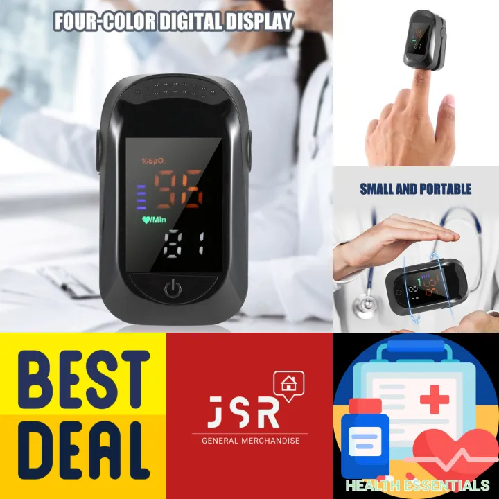 ORIGINAL Fingertip Pulse Oximeter Blood Oxygen Level Analyzer Fast ...