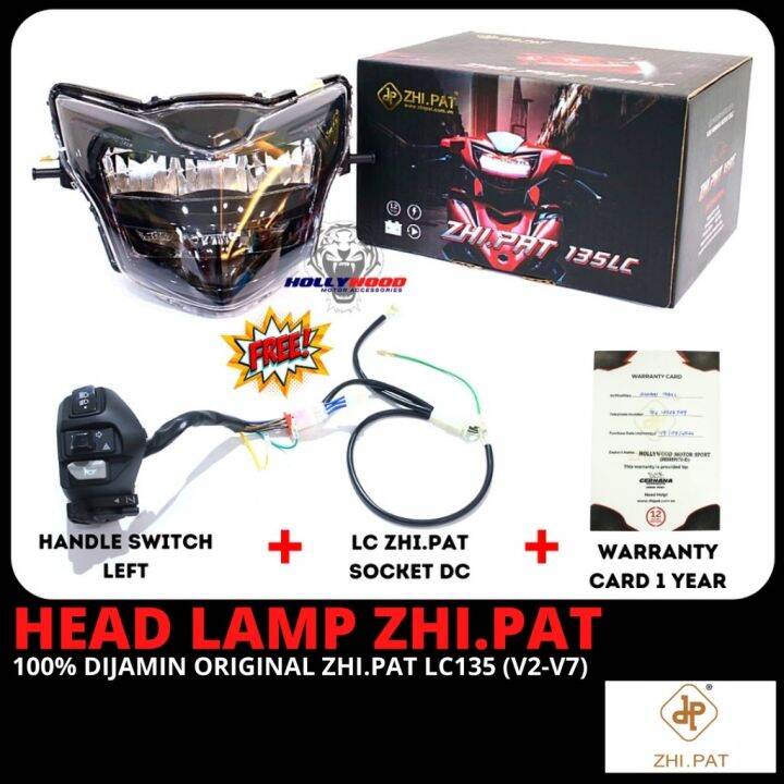 NEW YAMAHA LC135 NEW ZHI.PAT LED HEADLAMP 100 ORIGINAL LAMPU DEPAN LC ZHIPAT MADE IN VIETNAM ...