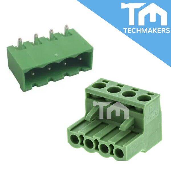 4 pin 5.08mm Pluggable Terminal Block Right Angle PCB Mount | Lazada