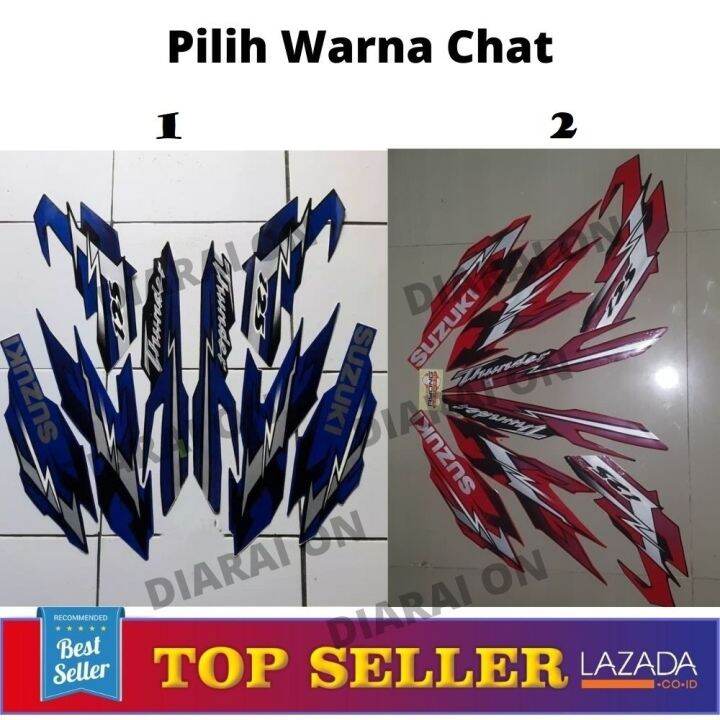 Striping Sticker Thunder 125 Stiker Motor Thunder 2017 Decal Thunder 1 ...