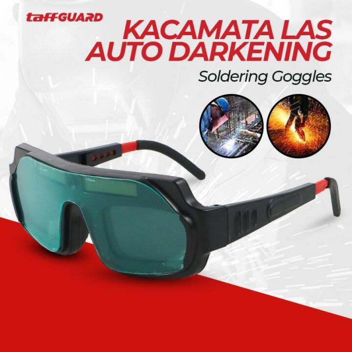 kacamata las welding glass otomatis darkening kaca mata las auto dark ...