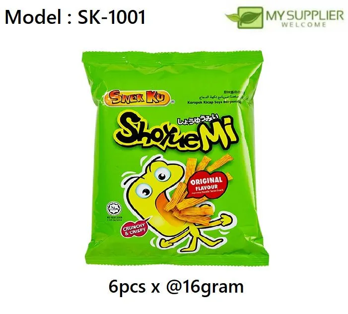 6in1 Snek Ku Shoyuemi Snack - Original Flavour (Green) | Lazada