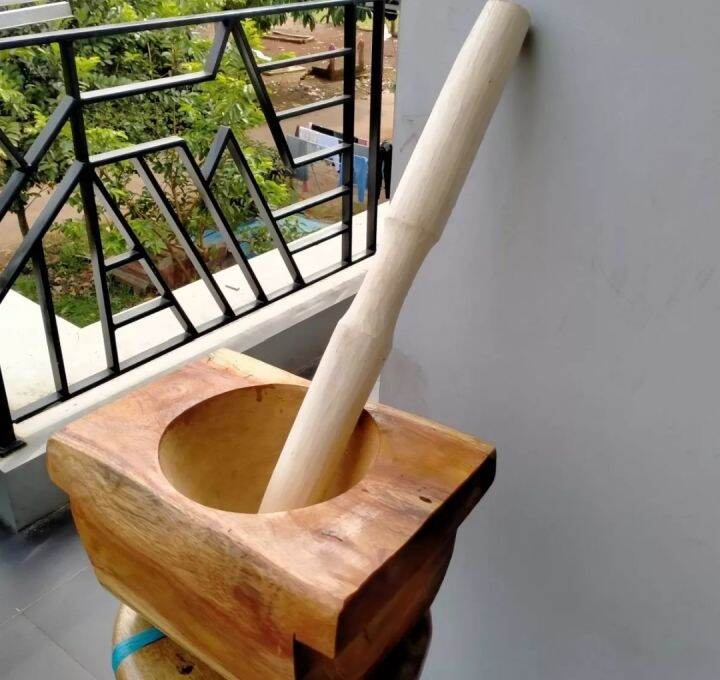 ALAT PENUMBUK / ALU LUMPANG KAYU PANJANG 50 CM (Alu saja) | Lazada ...