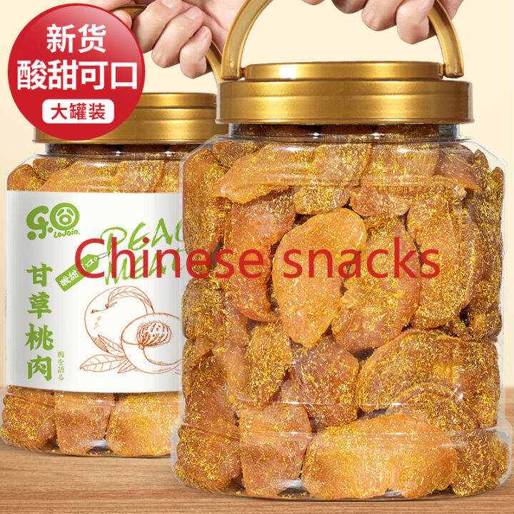 【Chinese Spices】Licorice Yanjin Peach Flesh 500g Canned Yellow Peaches ...