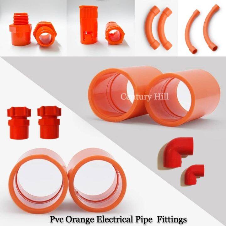 Pvc Orange Electrical Pipe Fittings EIBOW , COUPLING , MALE ADAPTOR ...