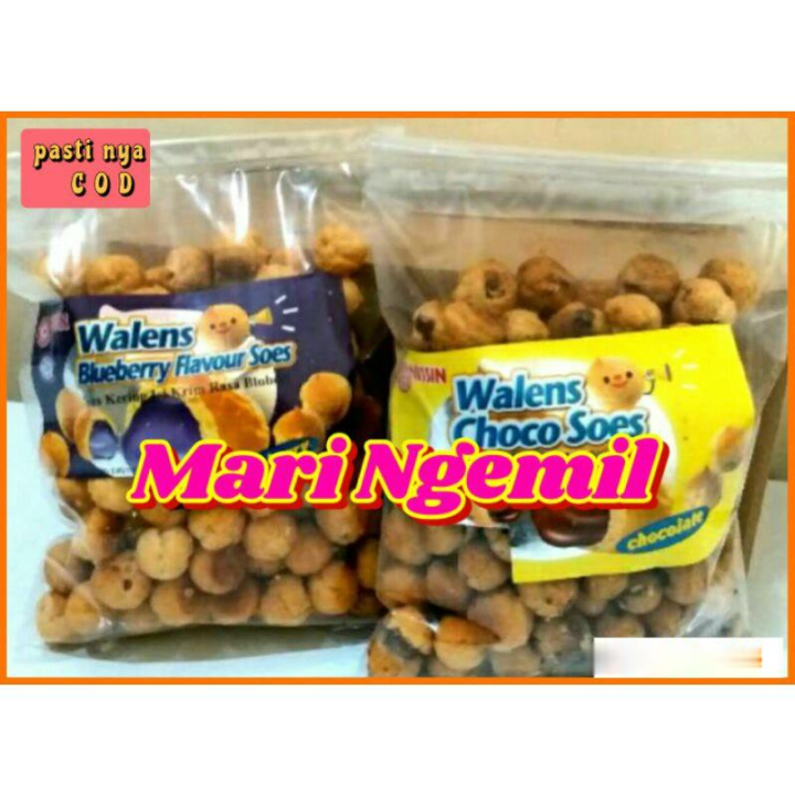 Snack cemilan wallens choco soes sus kering murah 250gram/NISSIN WALENS ...