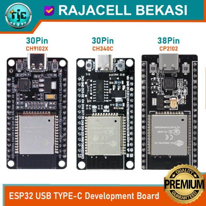 ESP-32 New Development Board USB Type-C ESP32 WROOM Wifi Bluetooth ...