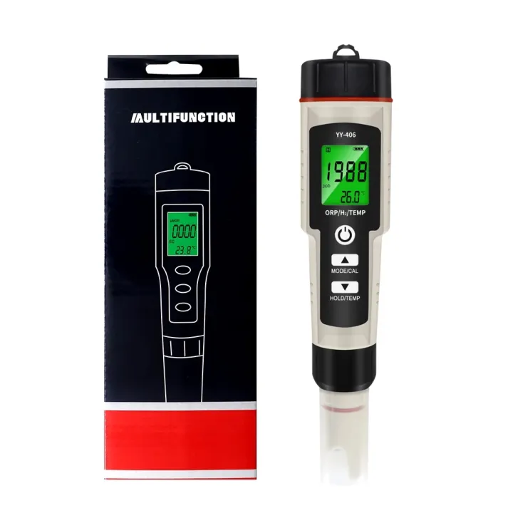3 in 1 ORP H2 Temp Meter Digital Hydrogen Ion Concentration Tester SPE ...