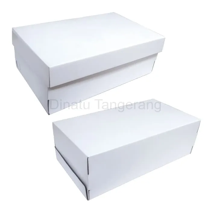 Dus / Kardus / Box / Inner Box / Tempat Sepatu POLOS PUTIH | Lazada ...