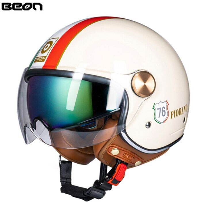 BEON New Motorcycle Helmet Men Women Casco Moto Open Face Capacete De ...