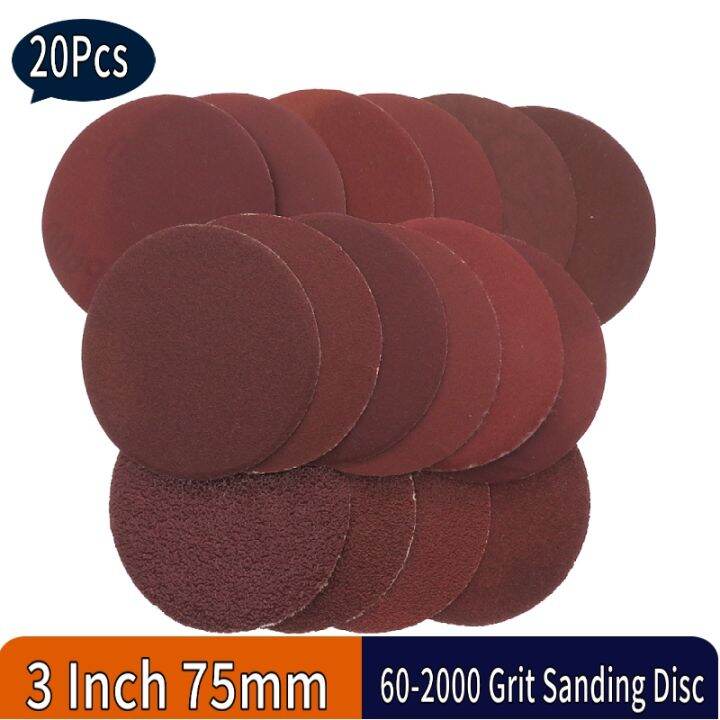 3 Inch Sanding Discs 3000 Grit Sanding Discs Grit 1200 125mm - 20 Pcs 3 ...