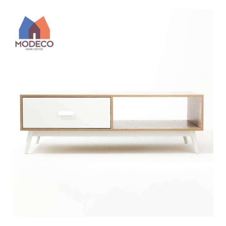 MODECO Fitar Center Table Natural Wood Furniture (White) | Lazada PH