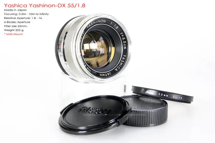 Yashica Yashinon-DX 55/1.8 Silver *M42 Mount | Lazada.co.th