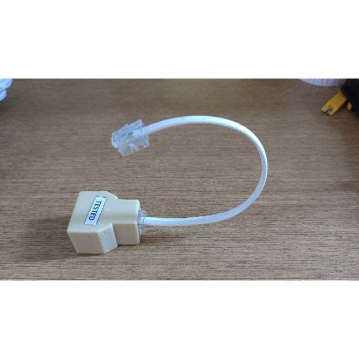 RJ11 Telephone splitter 2Way Outlet Telephone | Lazada PH